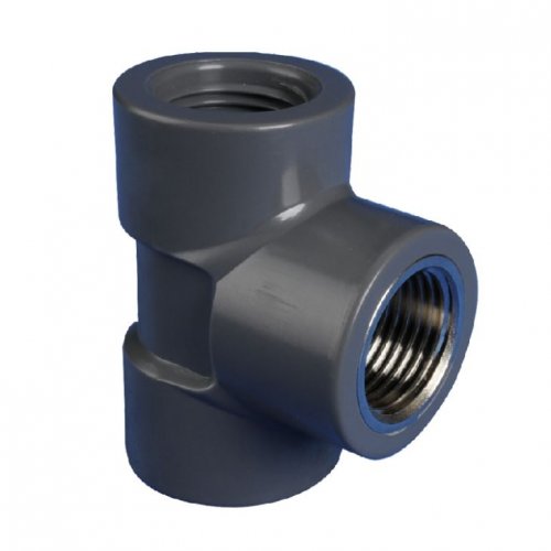 טי הברגת פנים 1/2 PVC - GrowUp